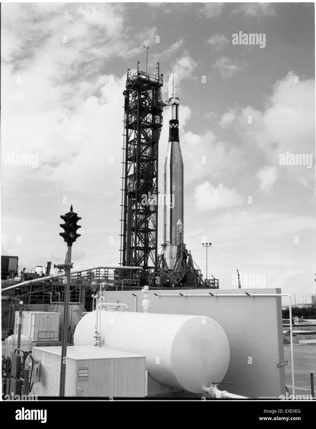Atlas-Agena Details CCMTA; SLV 3; LAC Pad 13; J Fact Stock Photo - Alamy