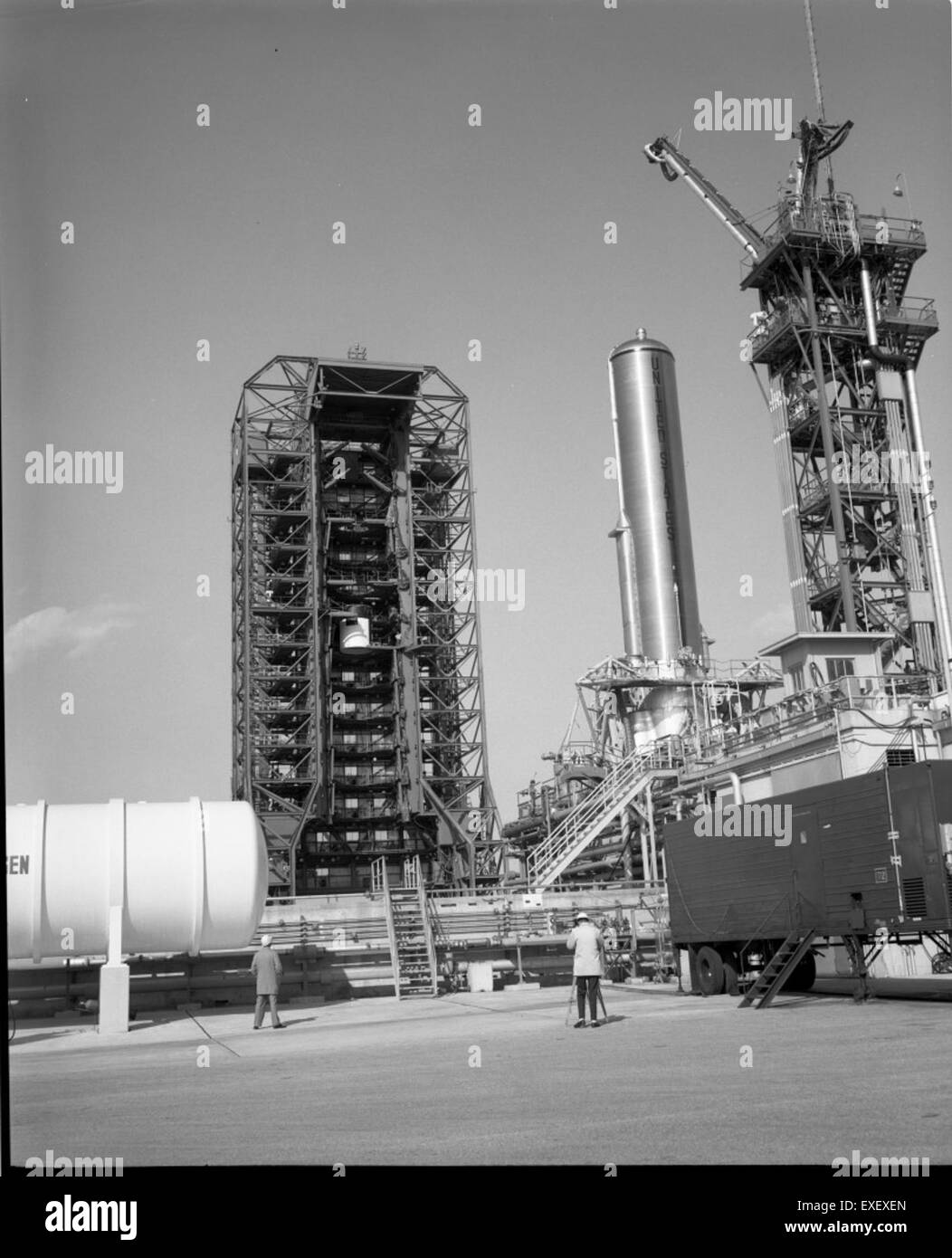 Atlas Centaur C-1 Details Atlas Centaur C-1 Adapter Erection; Pad Stock ...