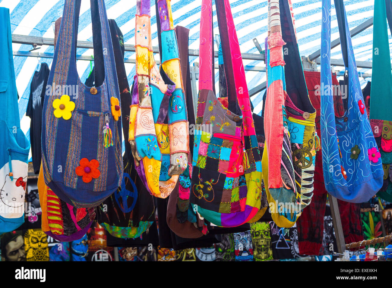 cloth bags with many colors and shapes Stock Photo - Alamy