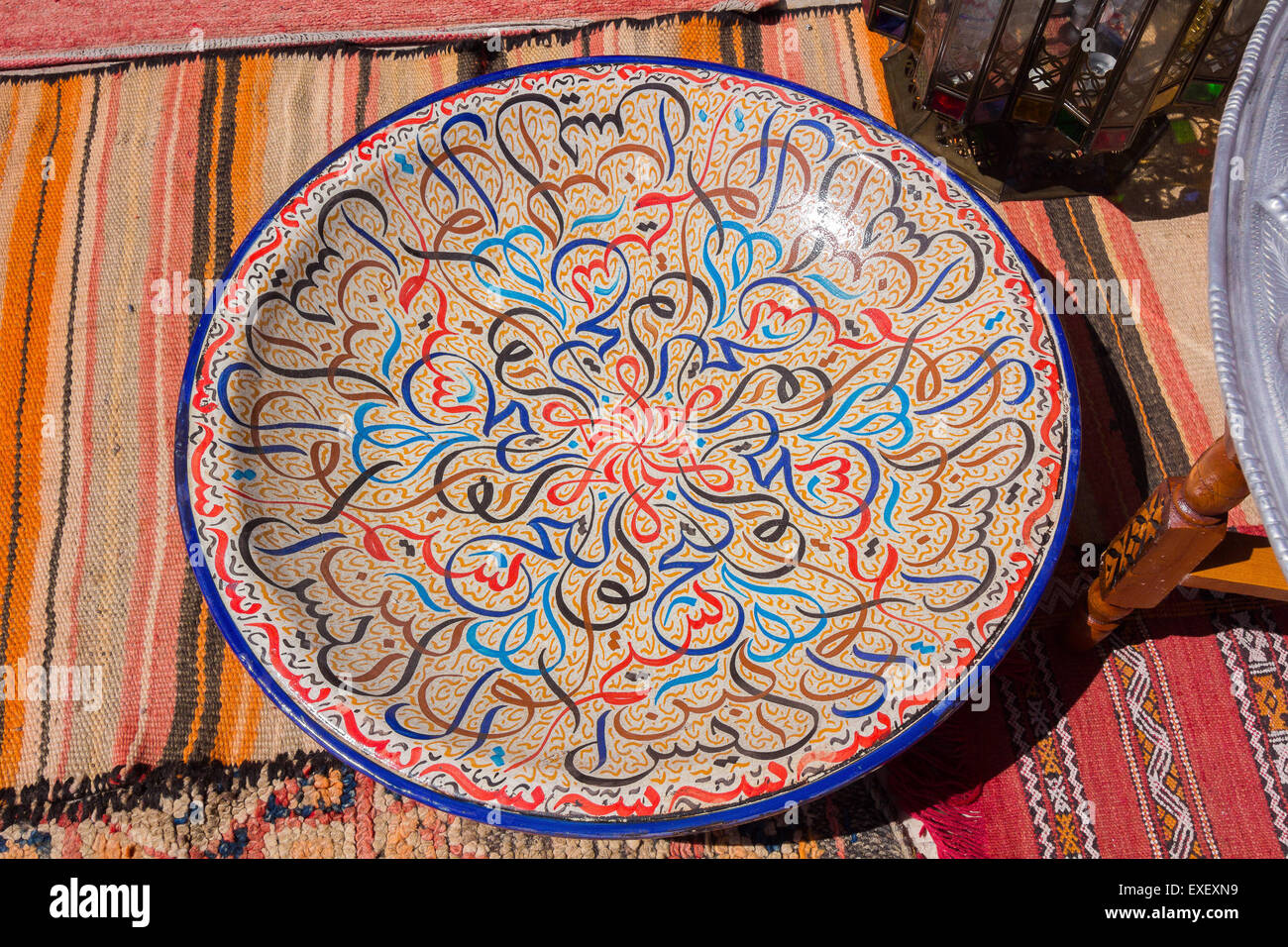 Ceramic plate with arabic pattern hi-res stock photography and images ...