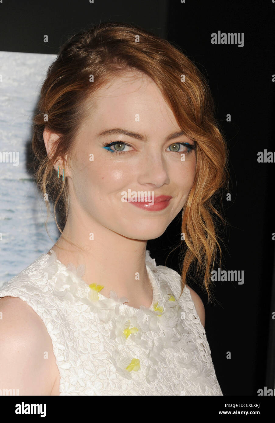 EMMA STONE US film actress in July 2015. Photo Jeffrey Mayer Stock ...