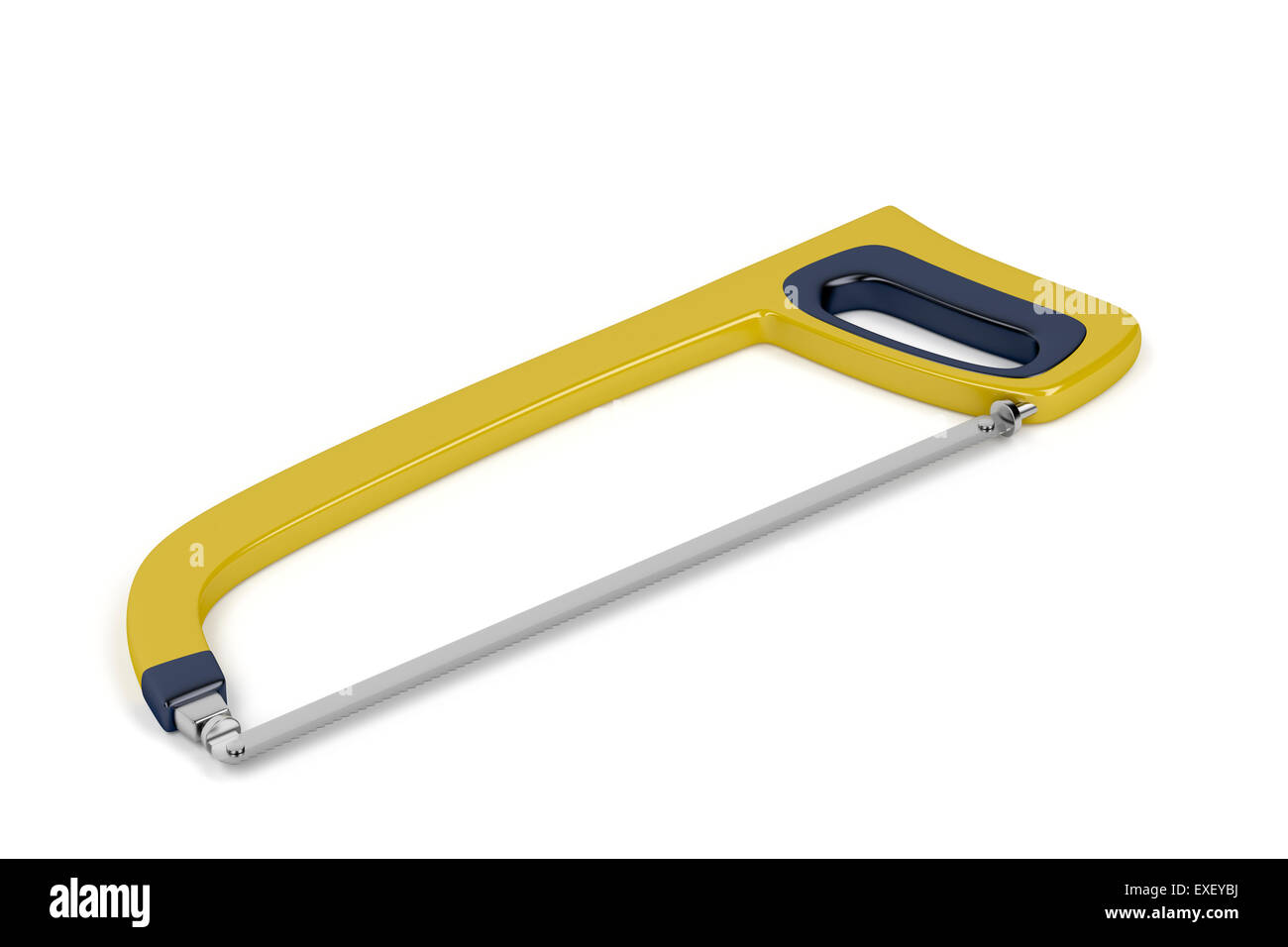 Hacksaw on white background, 3d rendered image Stock Photo - Alamy