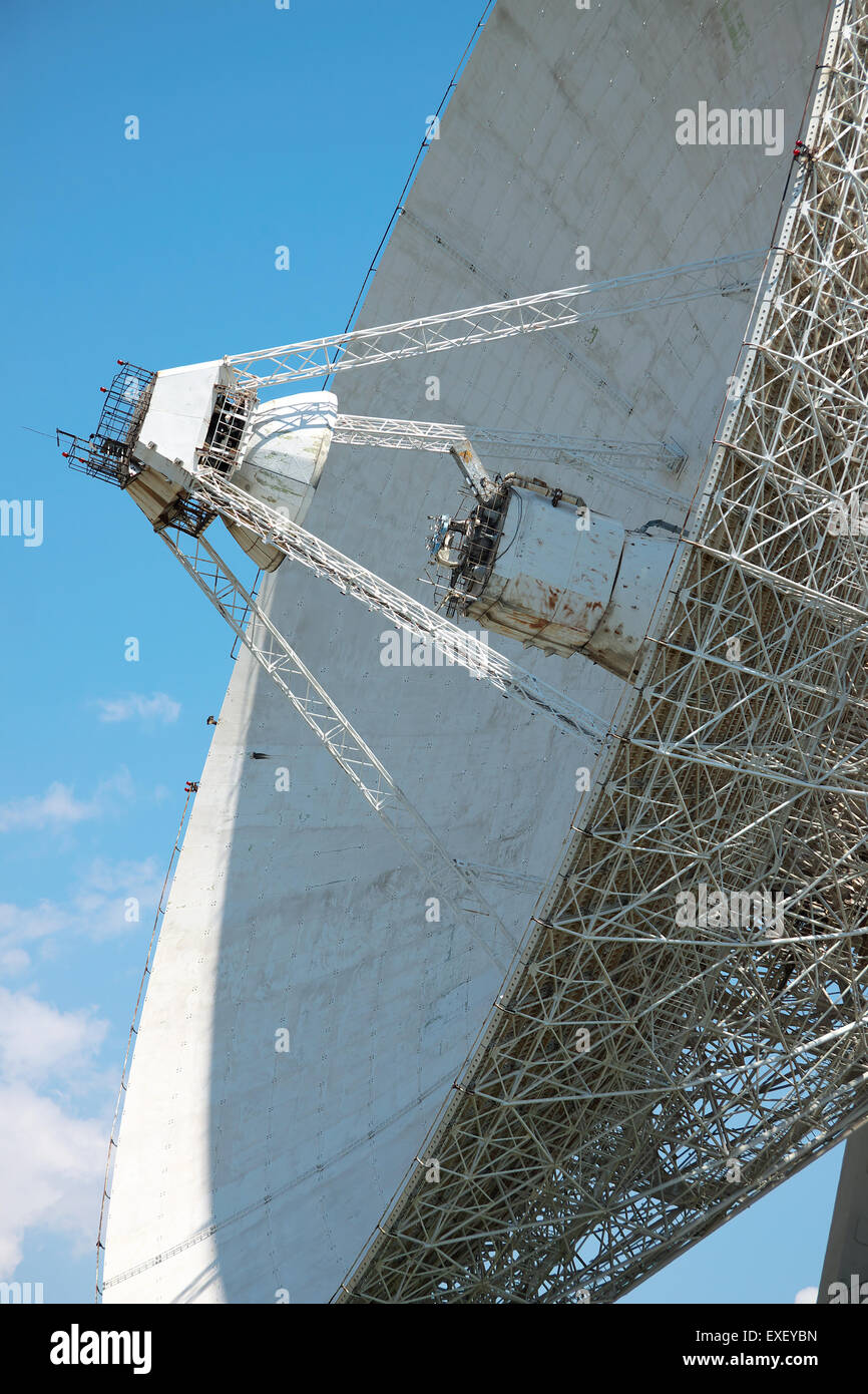 Large satellite telecom aerial close up against blue sky Stock Photo ...