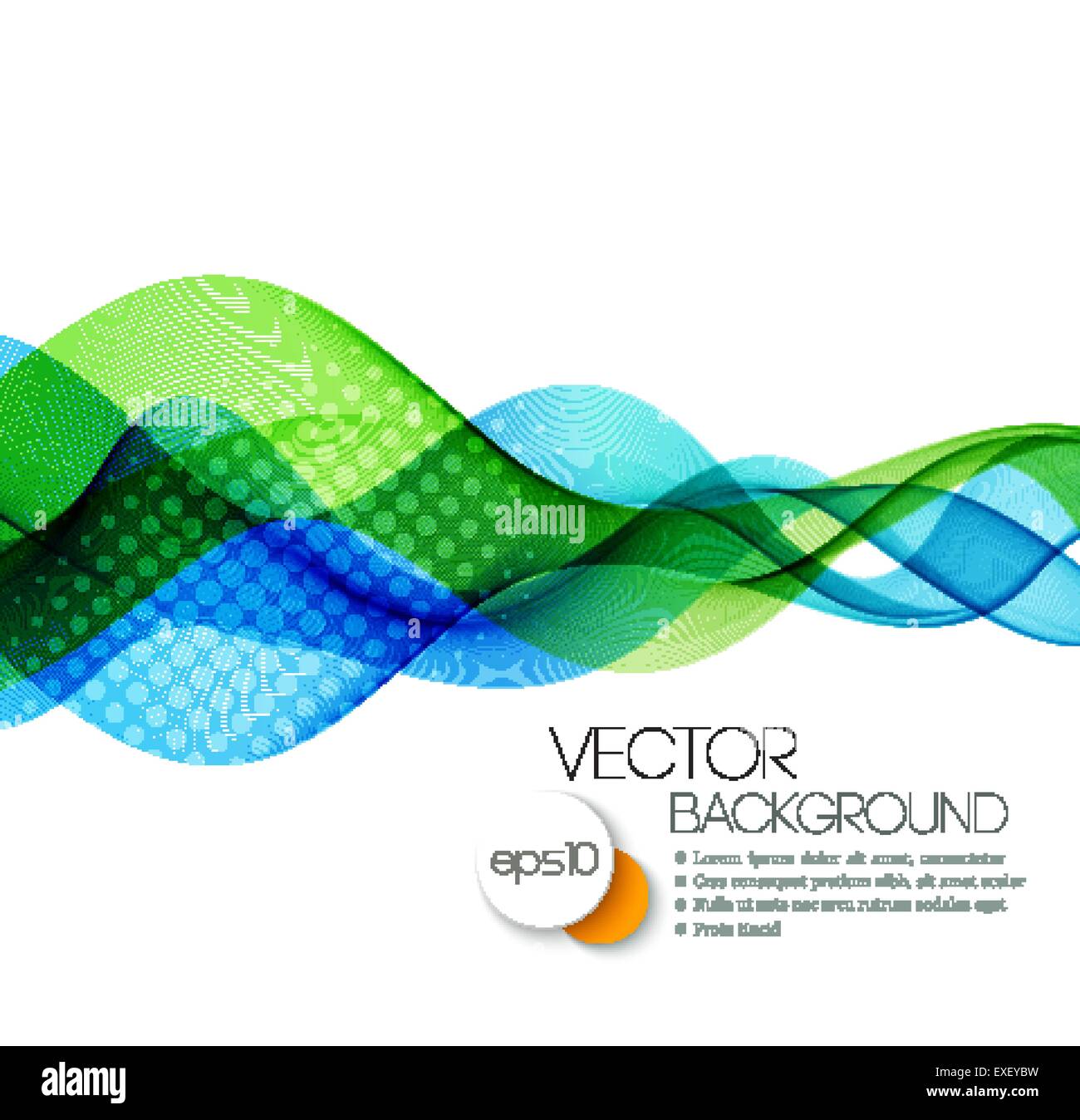 Smooth wave stream line abstract header layout. Vector illustration ...