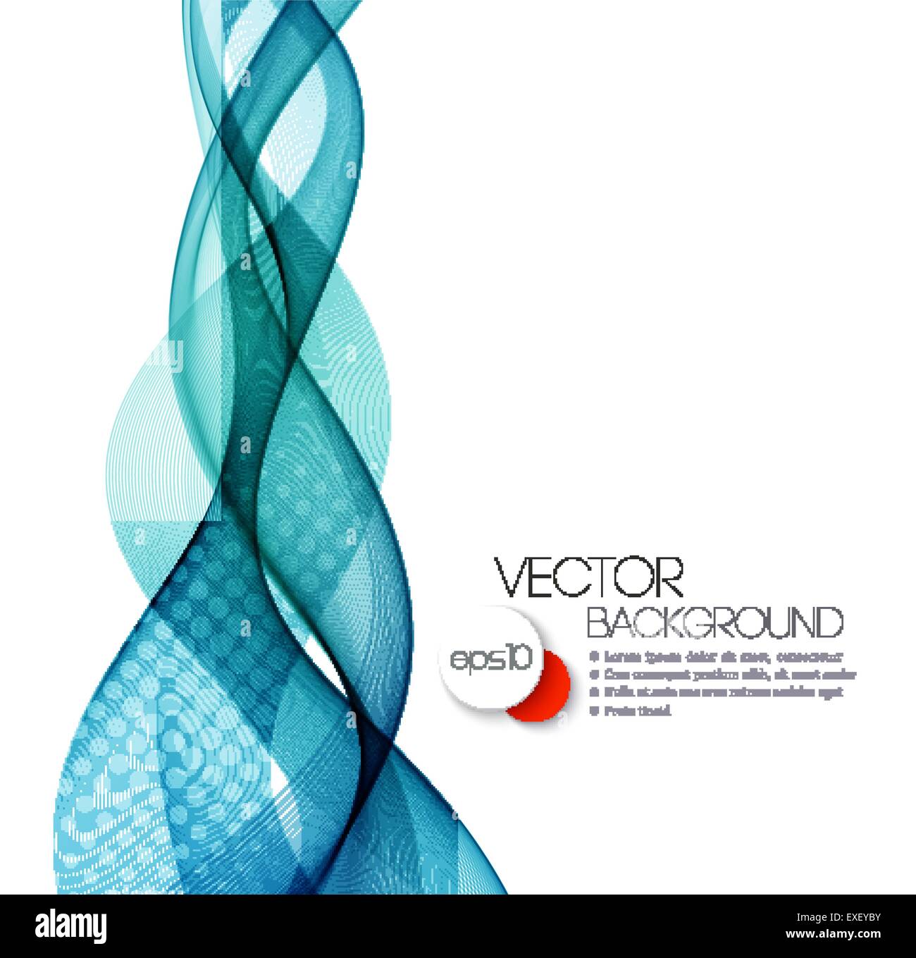 Smooth wave stream line abstract header layout. Vector illustration ...