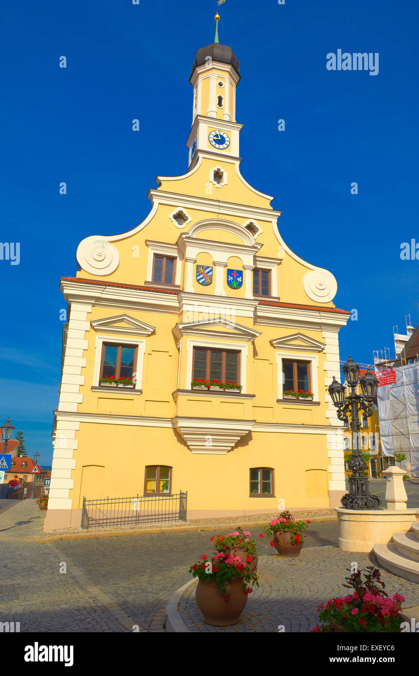 Friedberg, Town hall, Swabia, Bavaria, Aichach-Friedberg district ...