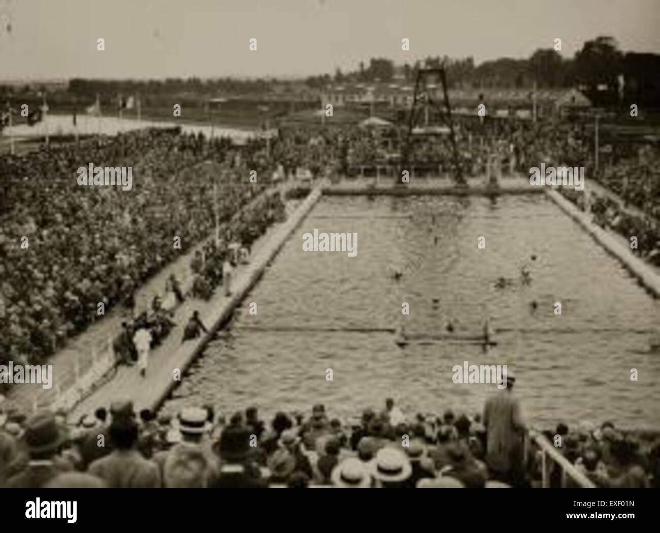 This photograph captures a moment from the 1928 Olympic Games held in ...