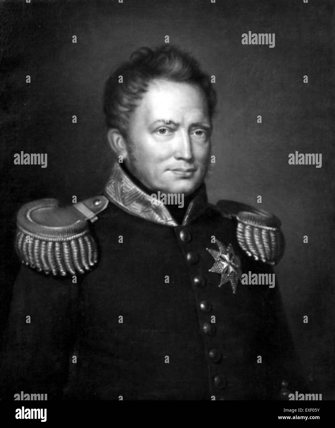 This portrait of King Willem I captures his regal presence and ...