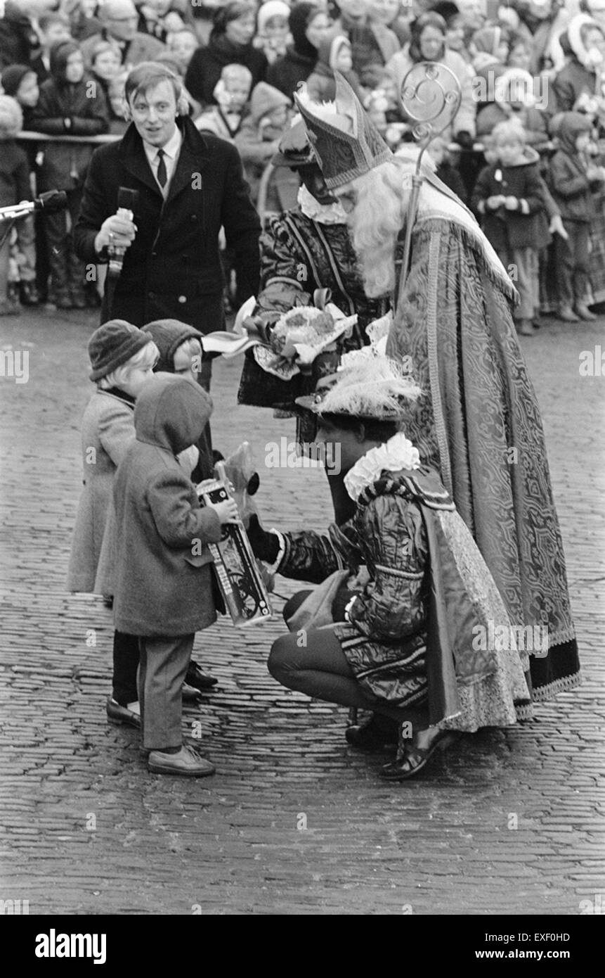 This traditional image portrays Saint Nicholas, also known as Sint ...