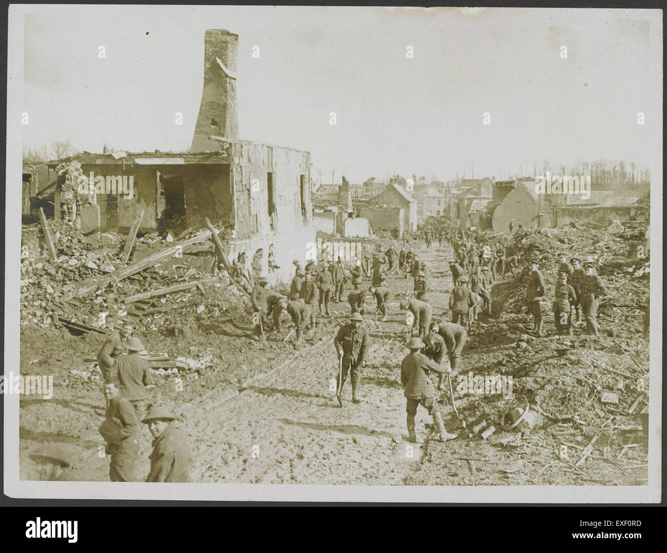 The British Western Front during World War I, known for its intense ...