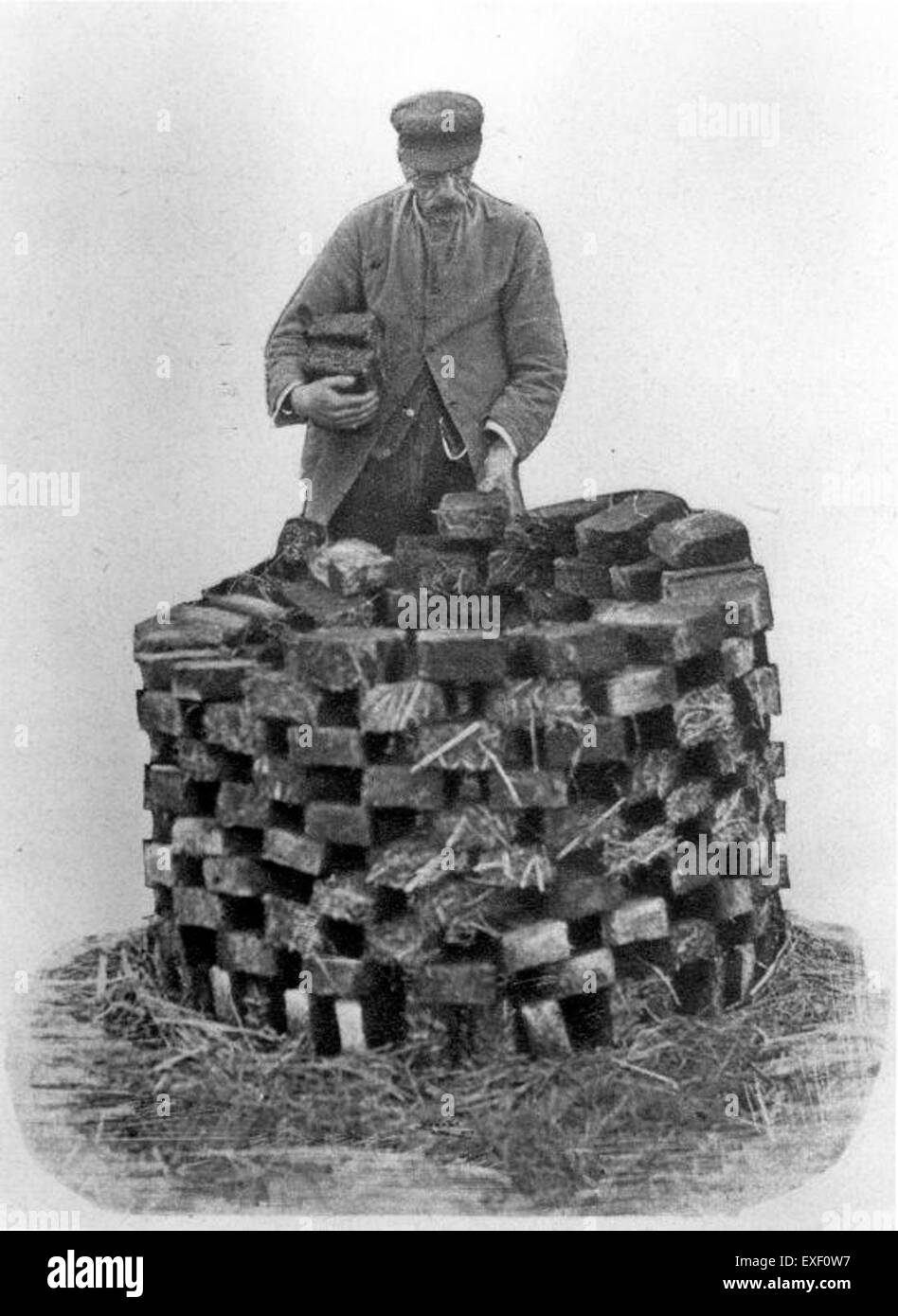 Peat cutter Black and White Stock Photos & Images - Alamy