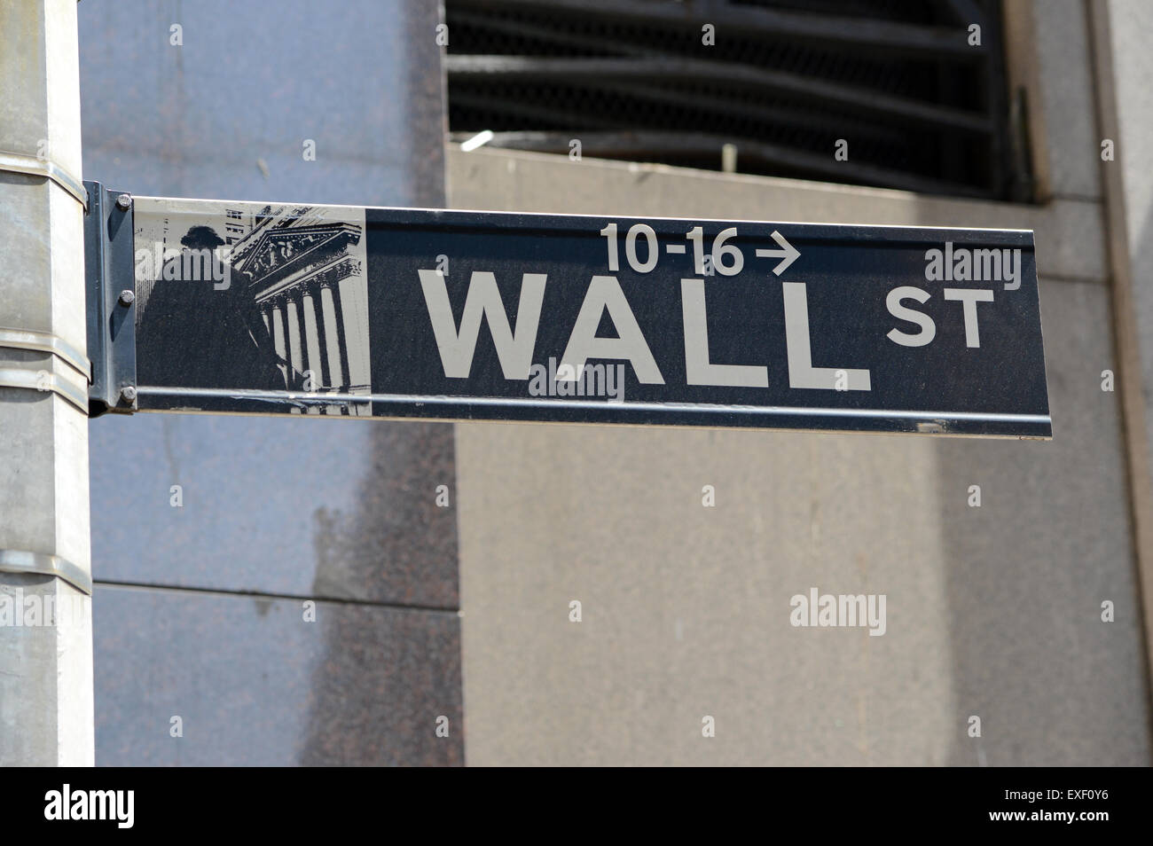 Wall street sign in Manhattan New York Stock Photo - Alamy