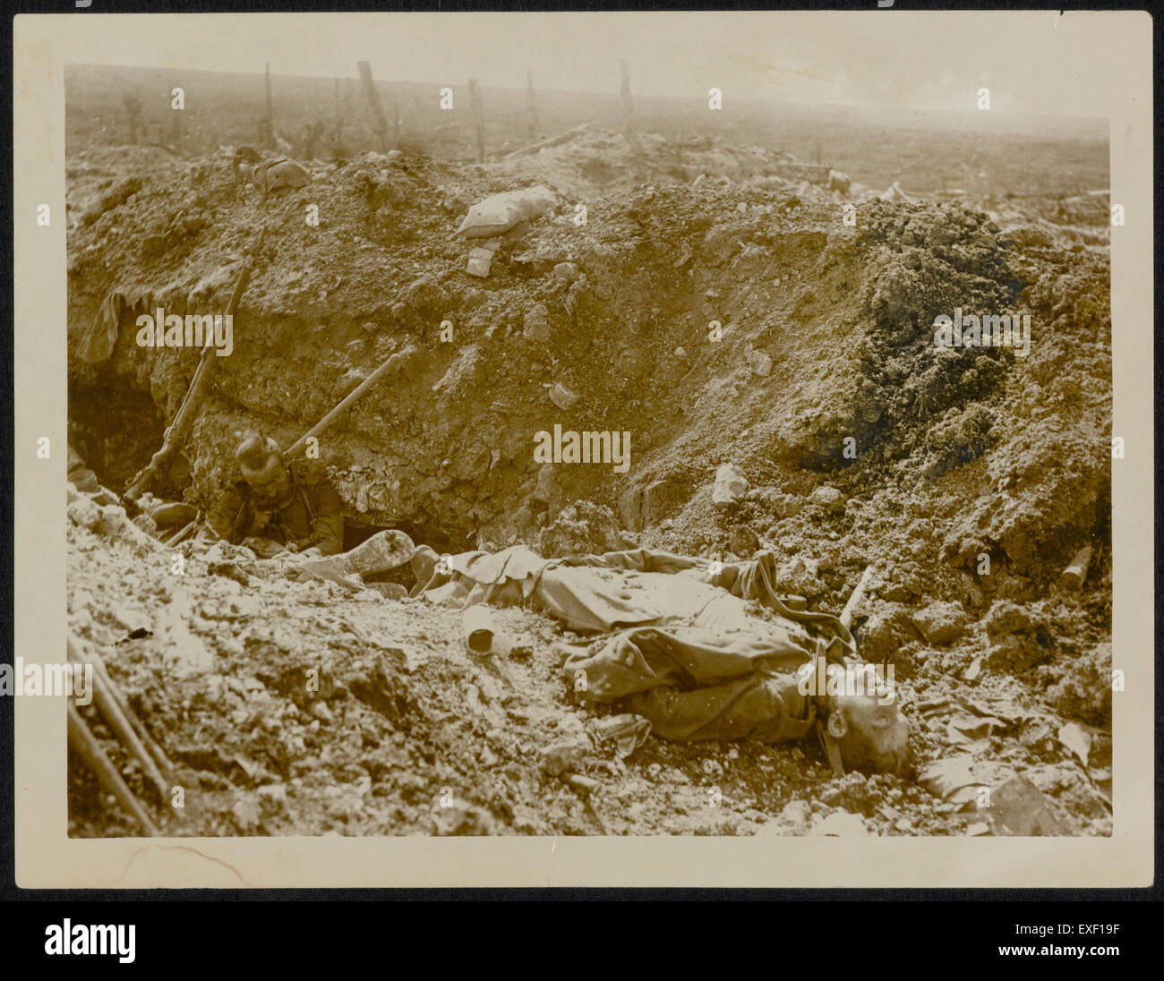 This photograph captures a moment from a significant battle during ...