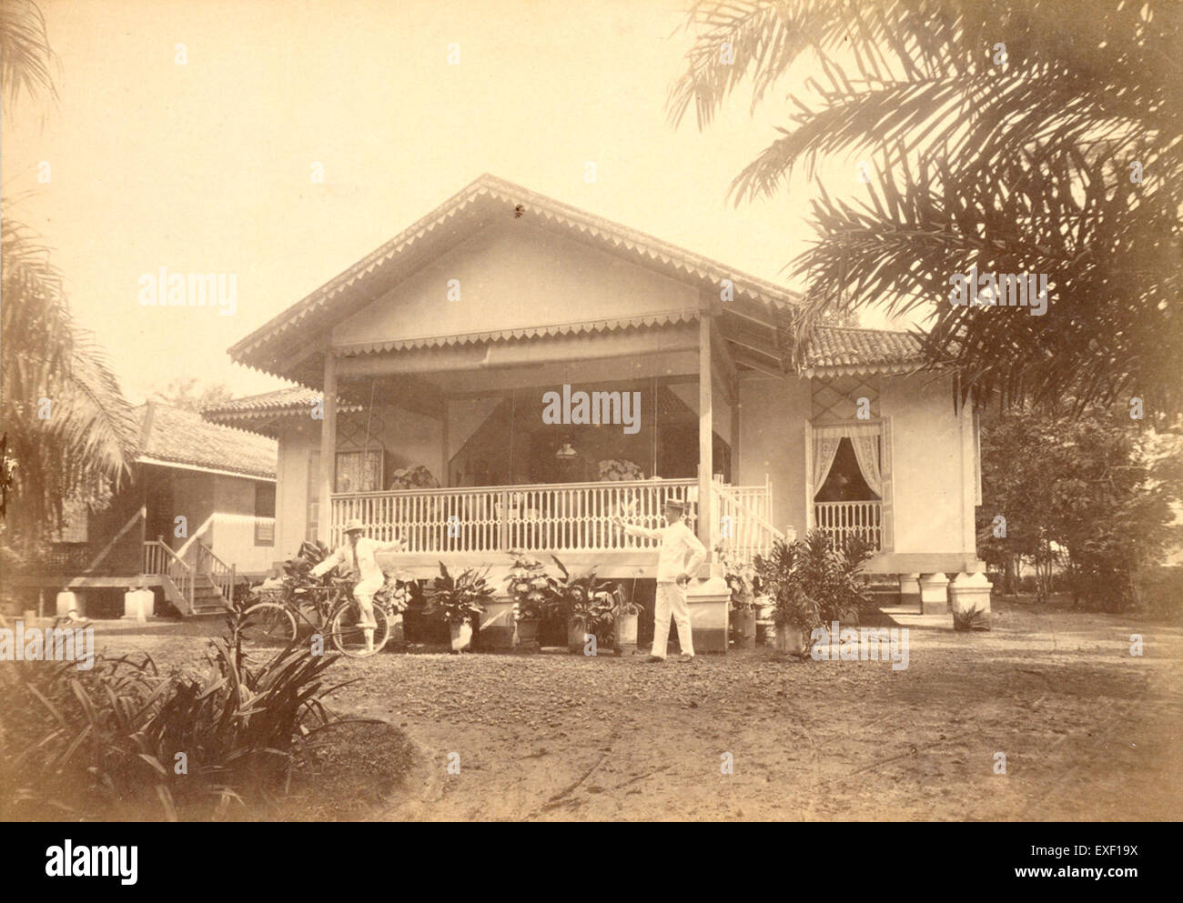 This image features a house located in Medan, Indonesia. The house ...