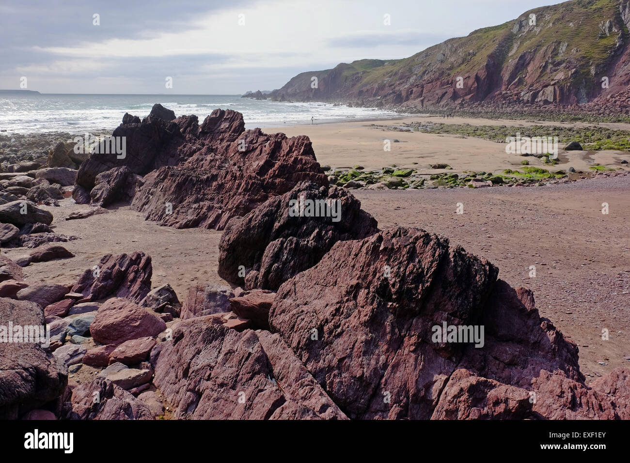 Westdale Bay on the Pembrokeshire coast near Dale Stock Photo - Alamy