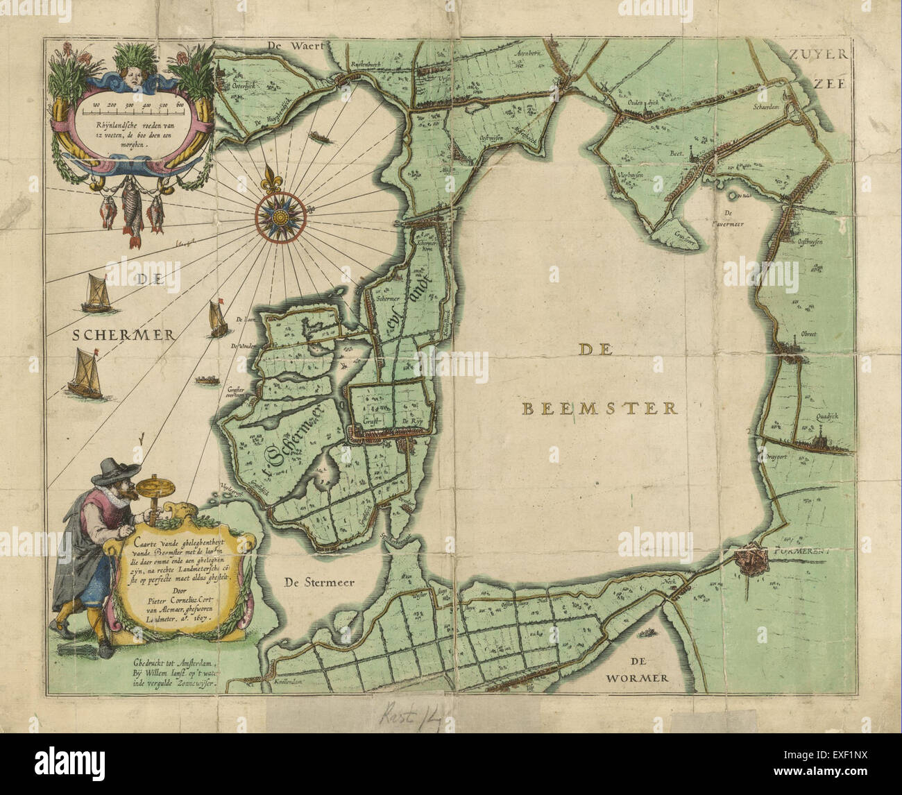 This 17th-century Dutch landscape painting, 'De Beemster voor de ...