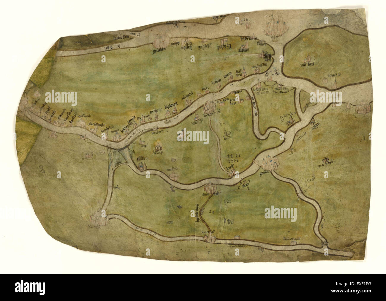 Maas map hi-res stock photography and images - Alamy