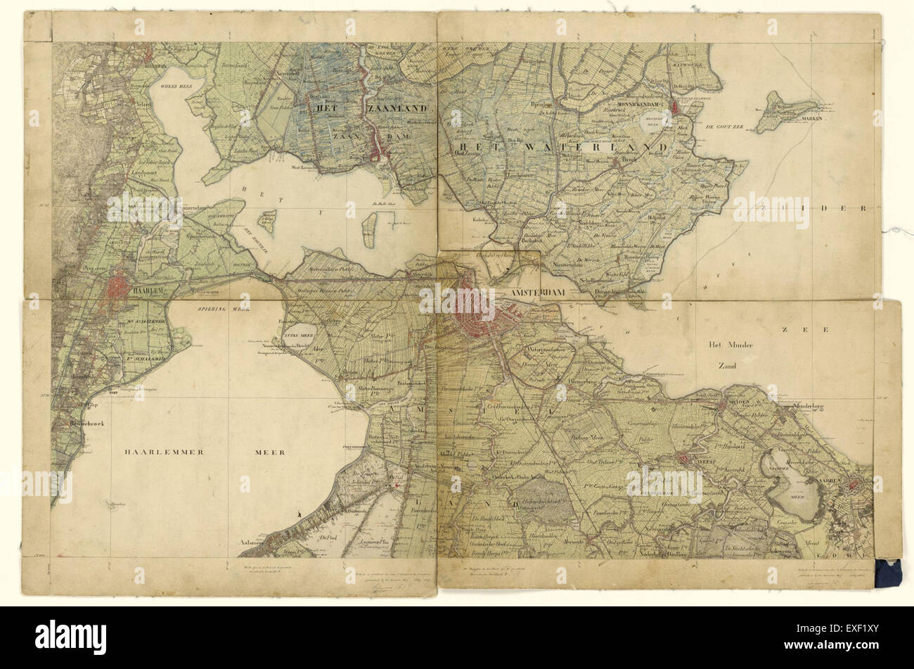 The 'Eerste topografische kaart' (First Topographic Map) depicts the ...