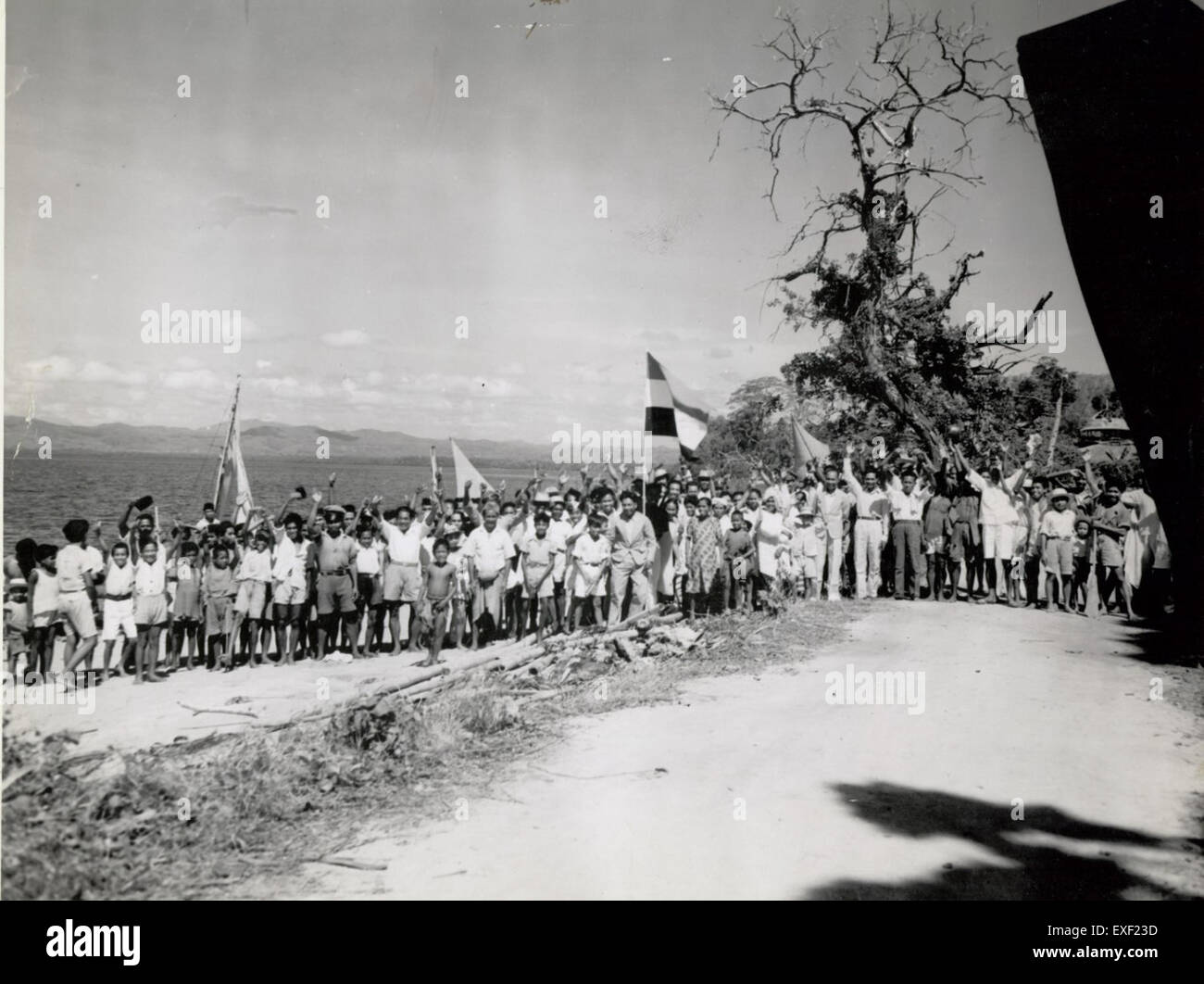 This photograph captures the port city of Ambon, located in the Maluku ...