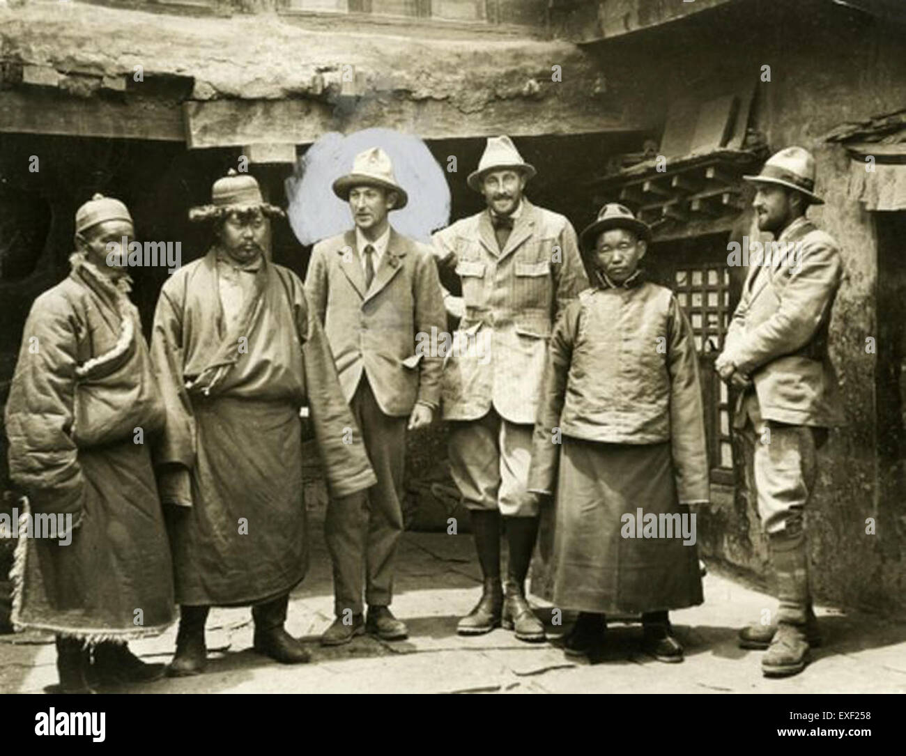 This photograph captures George Mallory, along with other members of ...