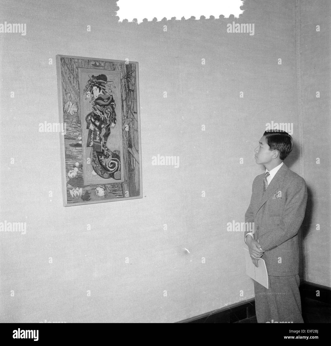 Van gogh art exhibition Black and White Stock Photos & Images - Alamy