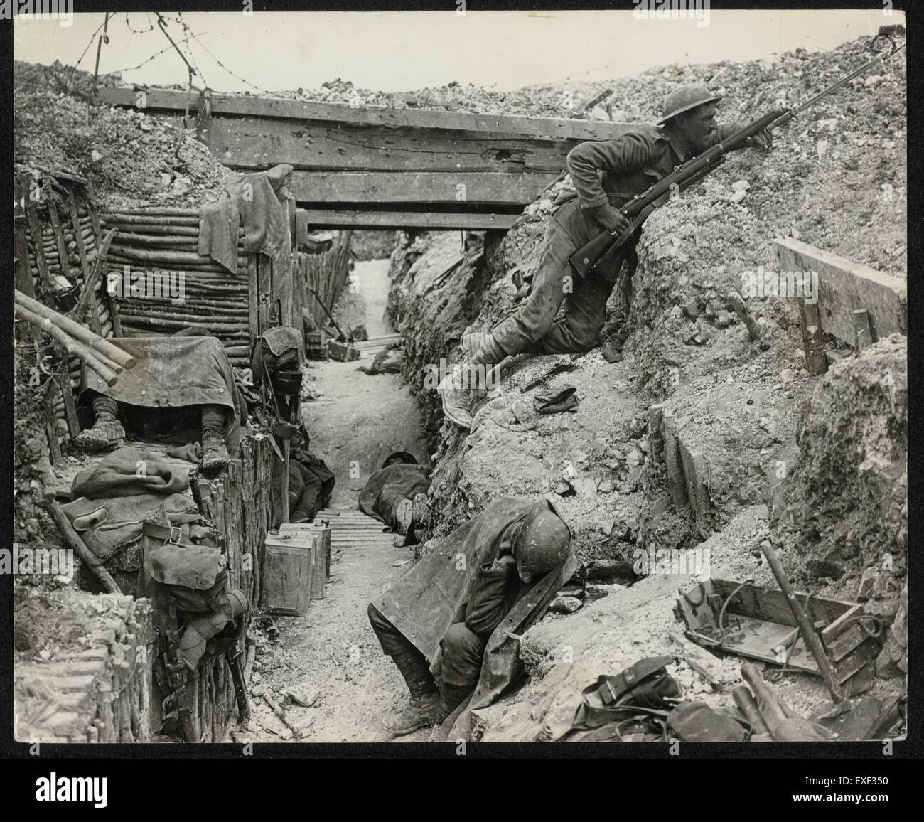 Leven in een loopgraaf Stock Photo - Alamy