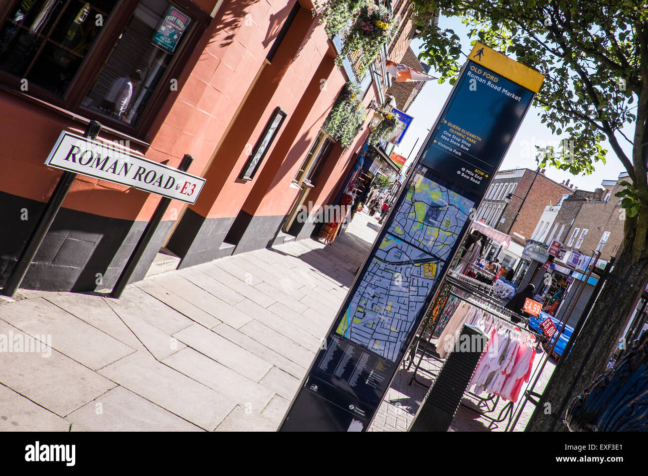 Roman road street market Borough of Tower Hamlets, London, England, UK ...
