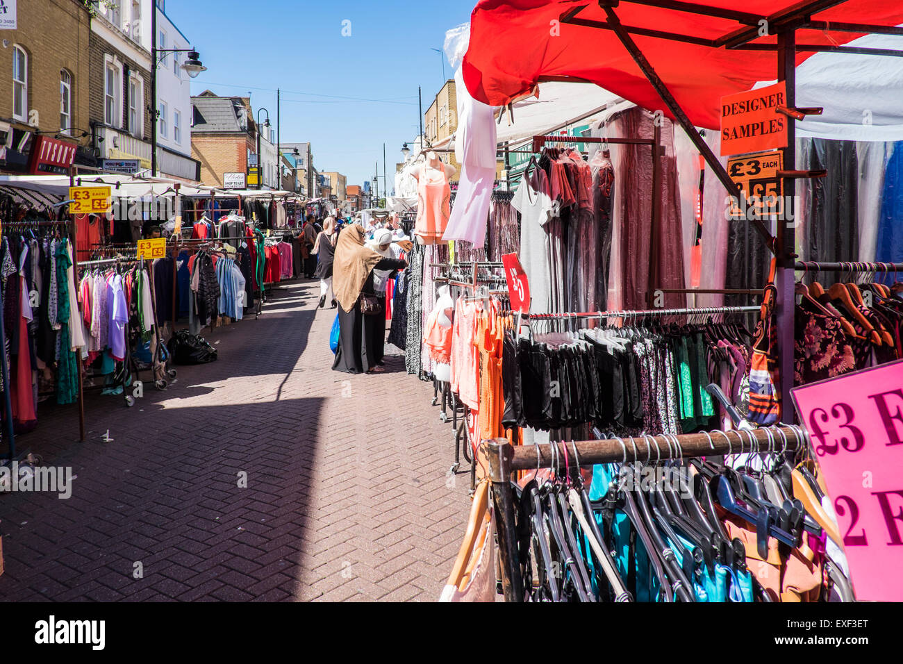 Roman road street market Borough of Tower Hamlets, London, England, UK ...