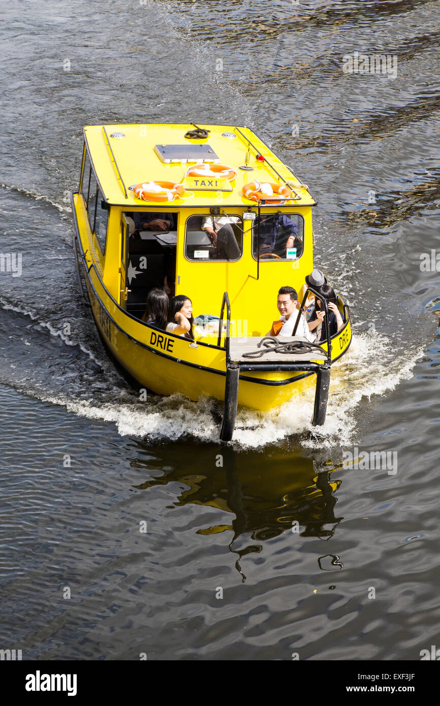Free Water Taxi in Leeds. Twee and Drie on the River Aire Stock Photo ...