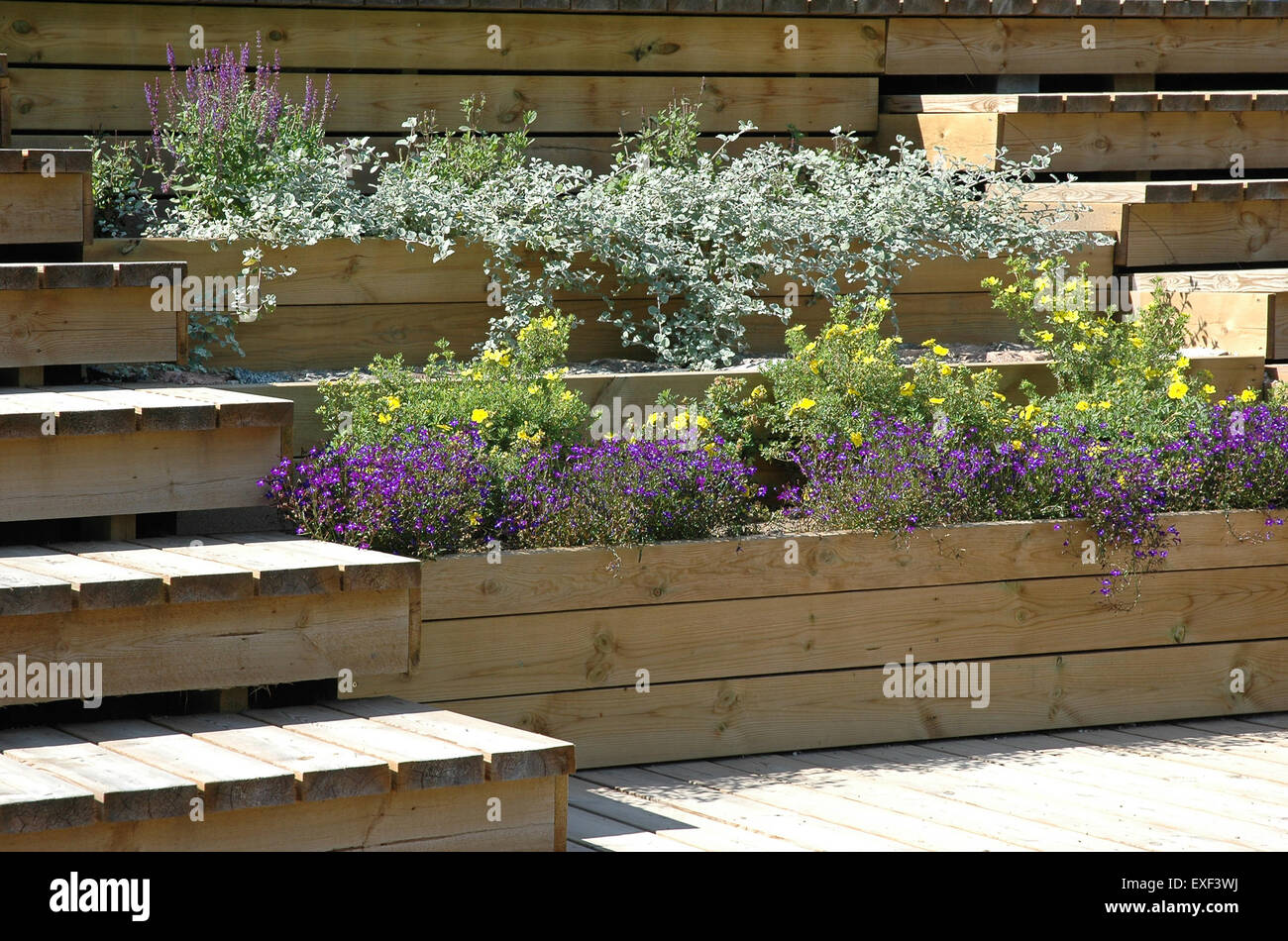 Luxury garden steps flowers hi-res stock photography and images - Alamy