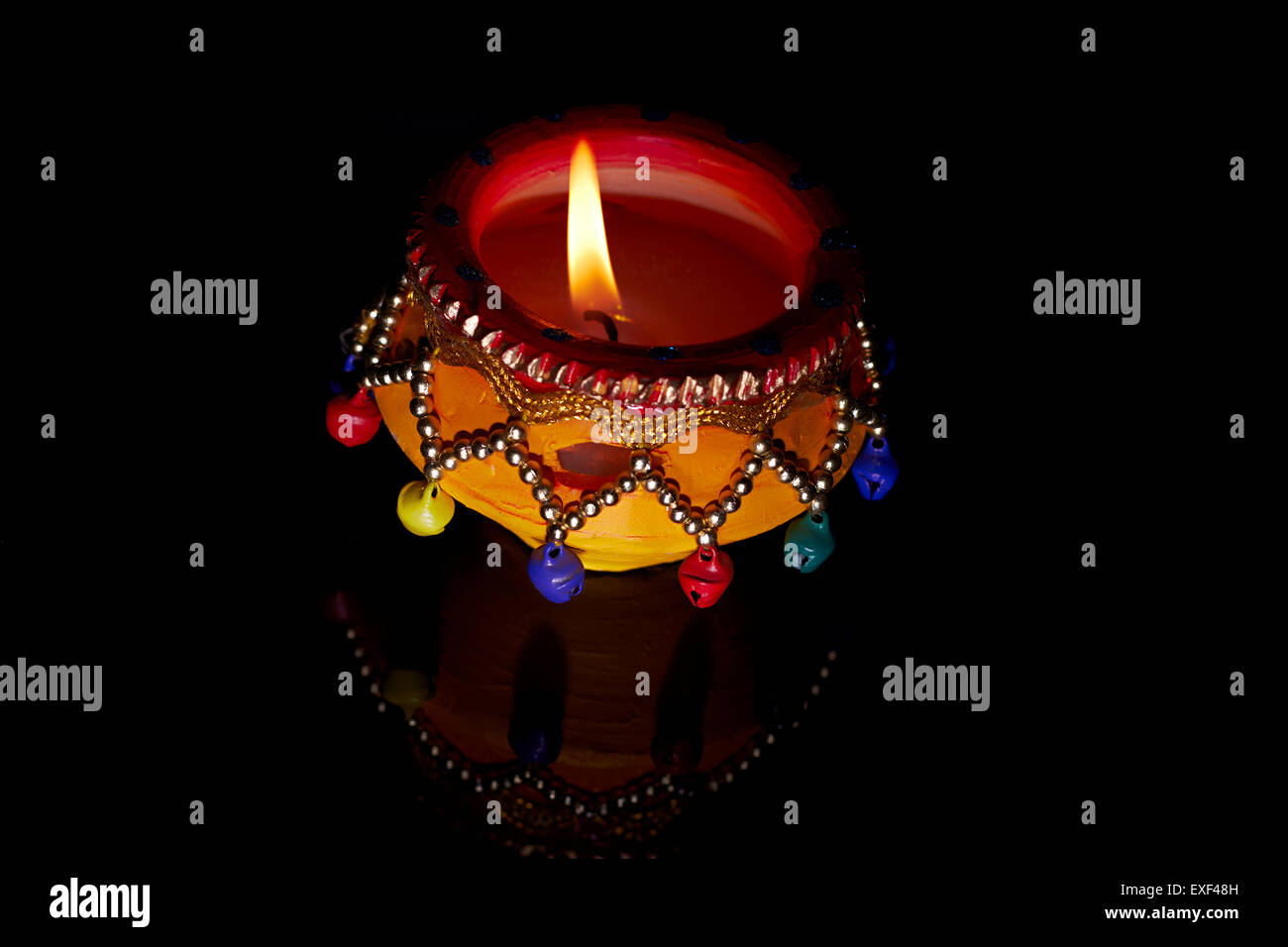 indian diwali Festival diya Nobody Stock Photo - Alamy
