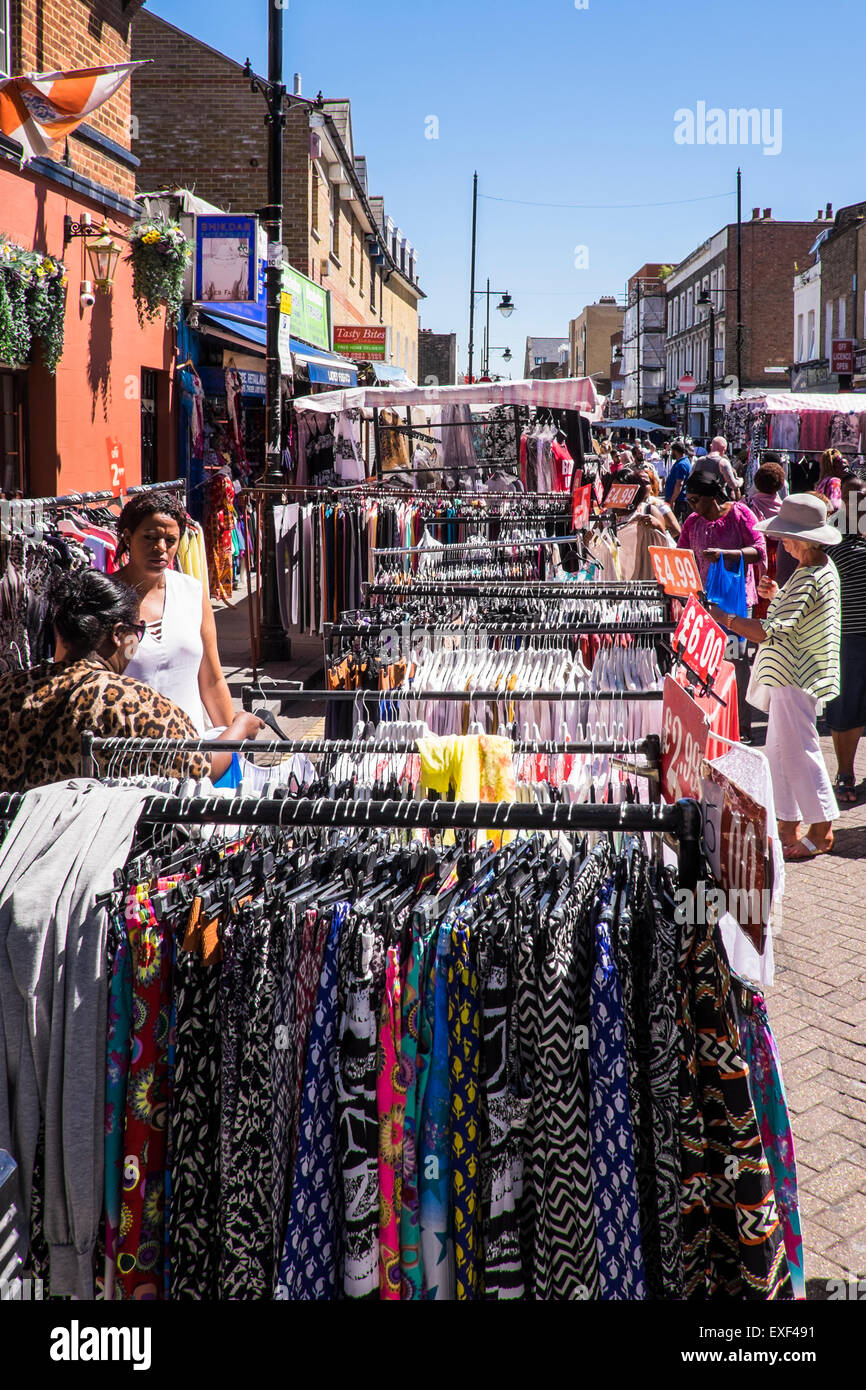 Roman road street market Borough of Tower Hamlets, London, England, UK ...