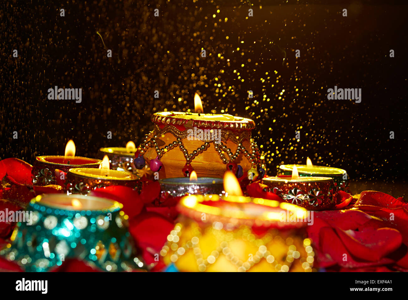 indian diwali Festival diya Nobody Stock Photo - Alamy