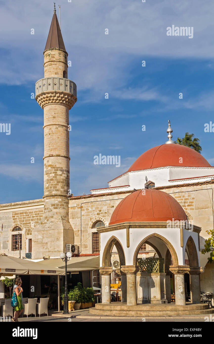 Deftertar mosque Kos Town Kos Greece Stock Photo - Alamy