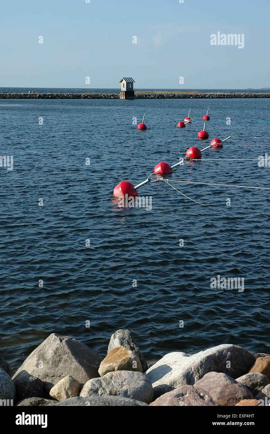 red buoy in sea Stock Photo - Alamy