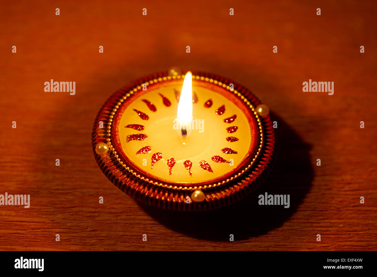 Top view of lit diya lamp hi-res stock photography and images - Alamy