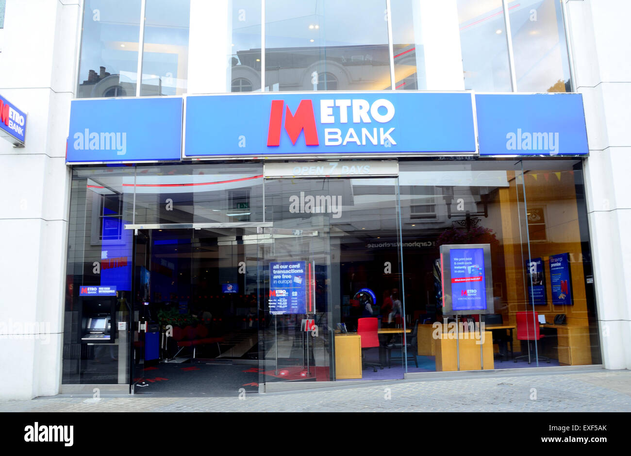 The Windsor branch of the Metro Bank in Peascod Street, Windsor Stock ...