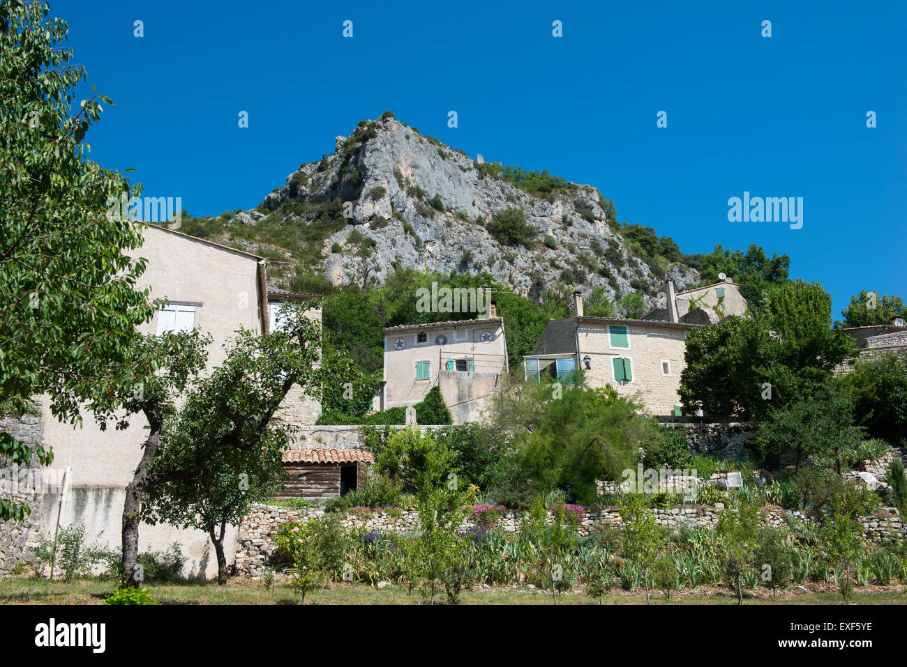 The village of Monieux, near Sault in Provence France EU Stock Photo ...