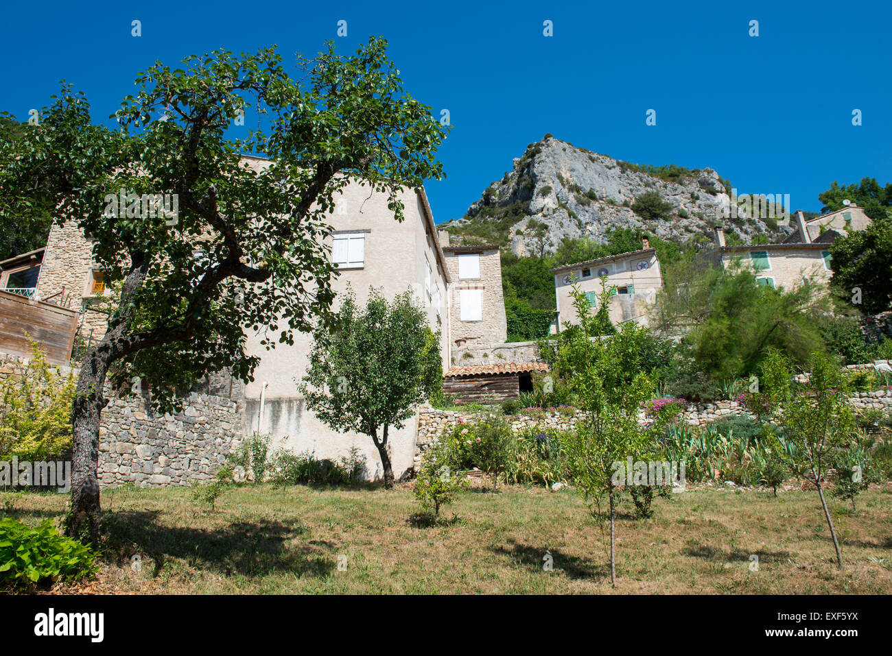 The village of Monieux, near Sault in Provence France EU Stock Photo ...