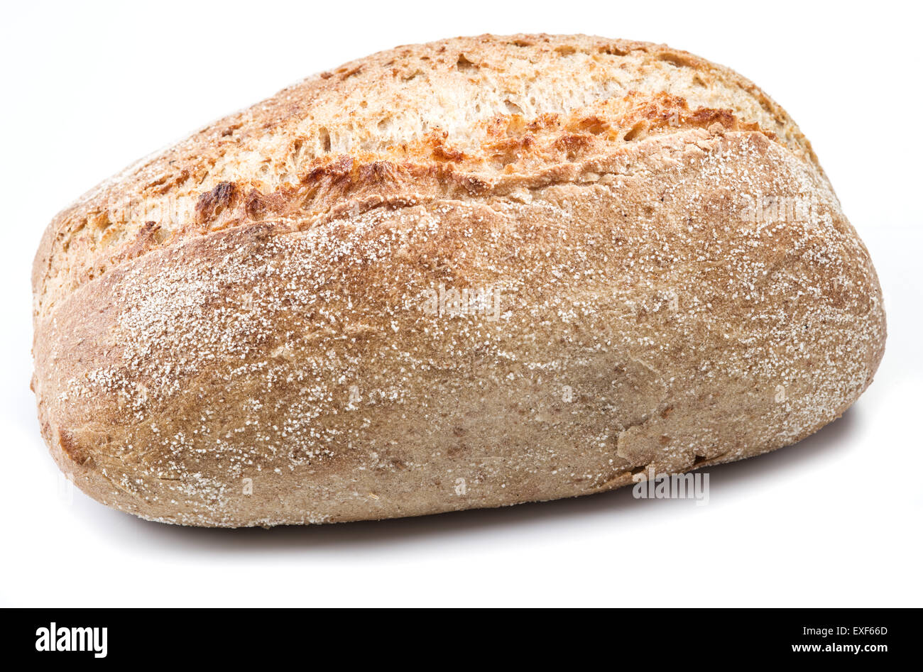 A loaf of bread on a white background Stock Photo - Alamy