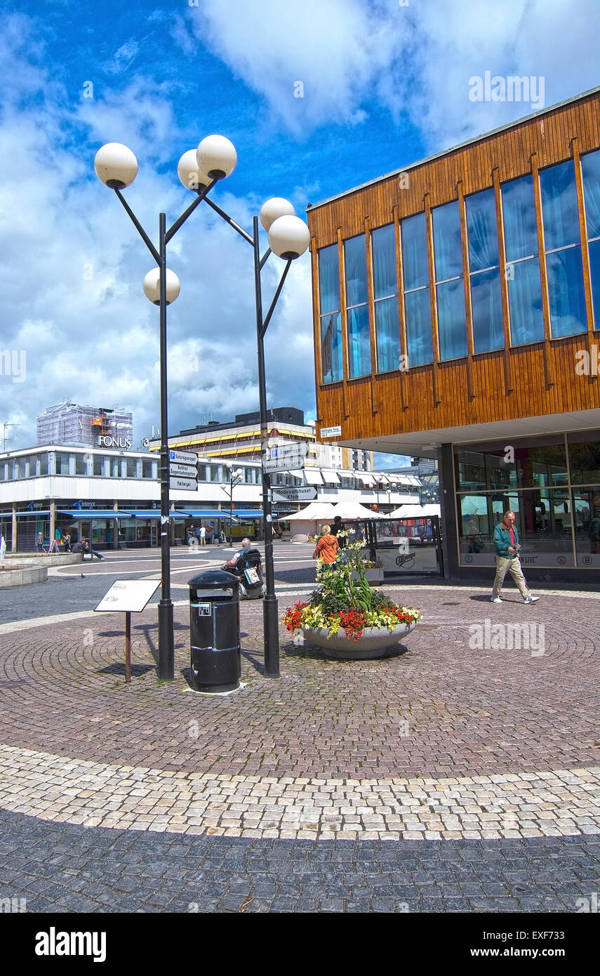 Vallingby street lights. Vallingby architecture in the special organic ...