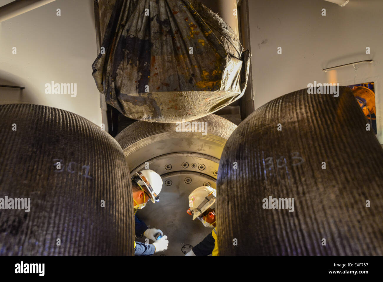 Turbine technician power plant hi-res stock photography and images - Alamy