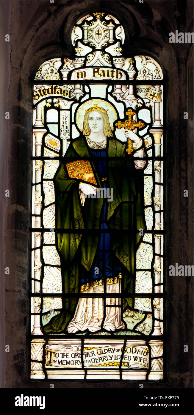 Faith stained glass, St. Mary the Virgin Church, Padbury ...