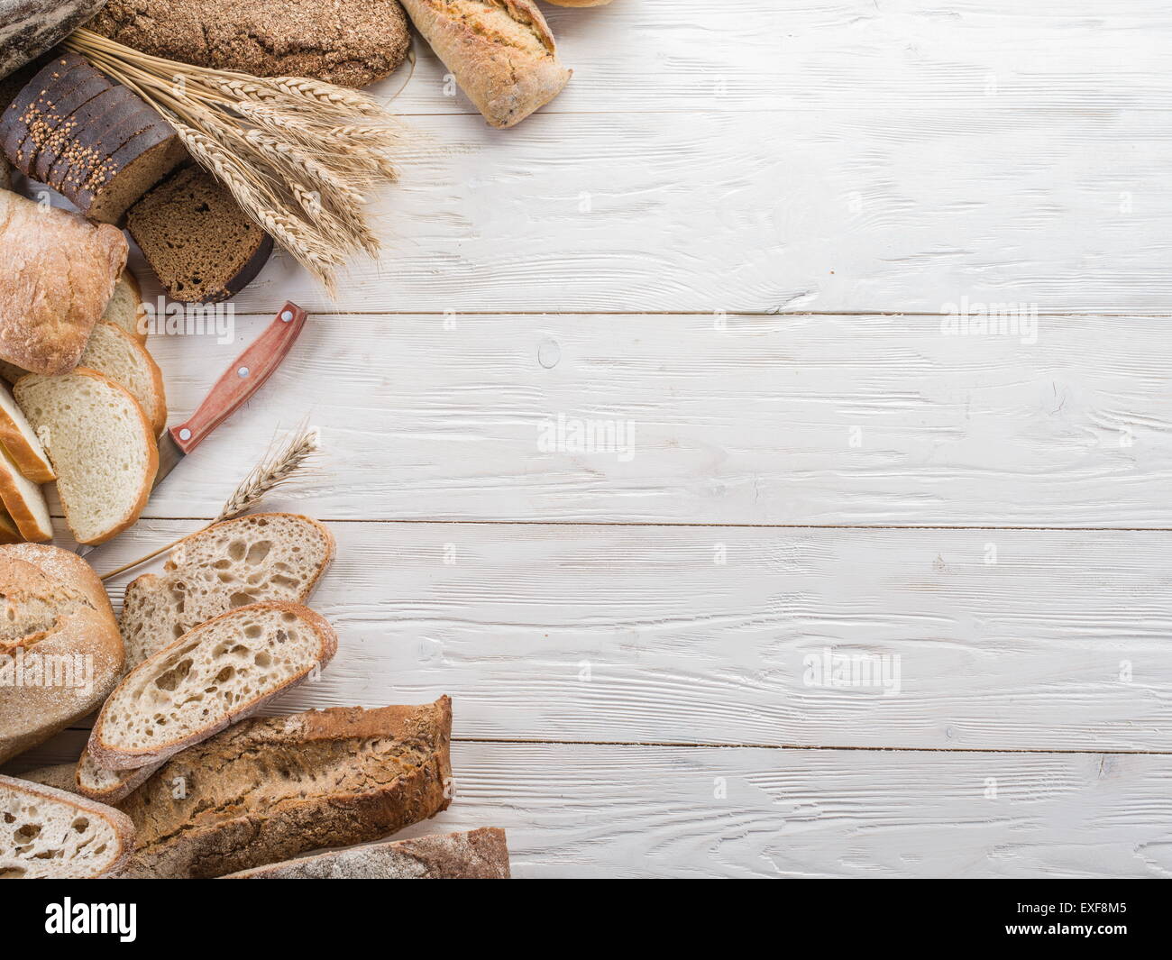 Bread desk hi-res stock photography and images - Alamy