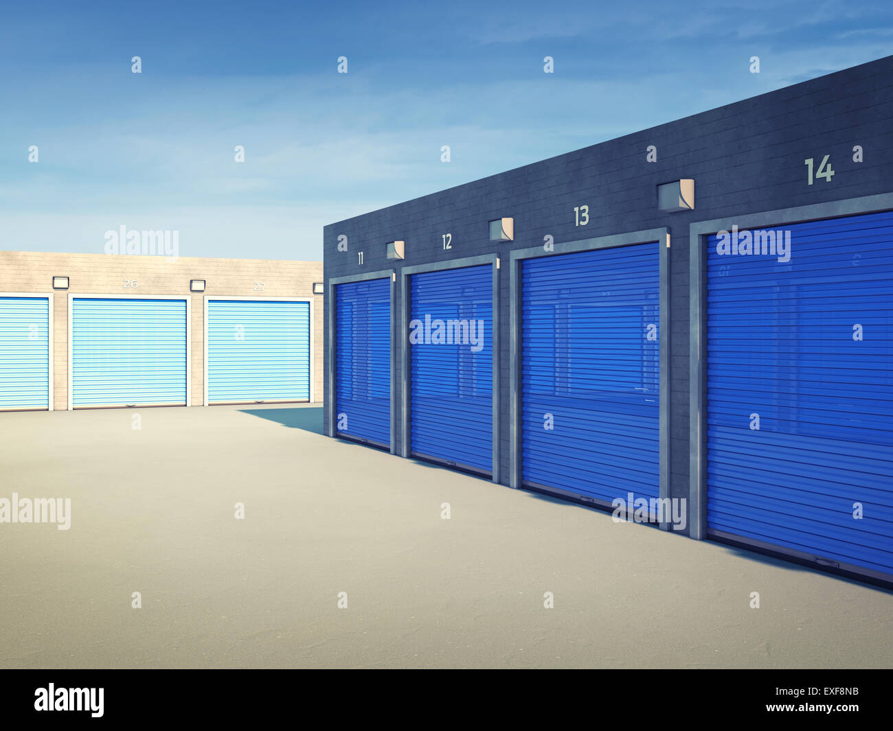 Commercial roll up metal door hi-res stock photography and images - Alamy