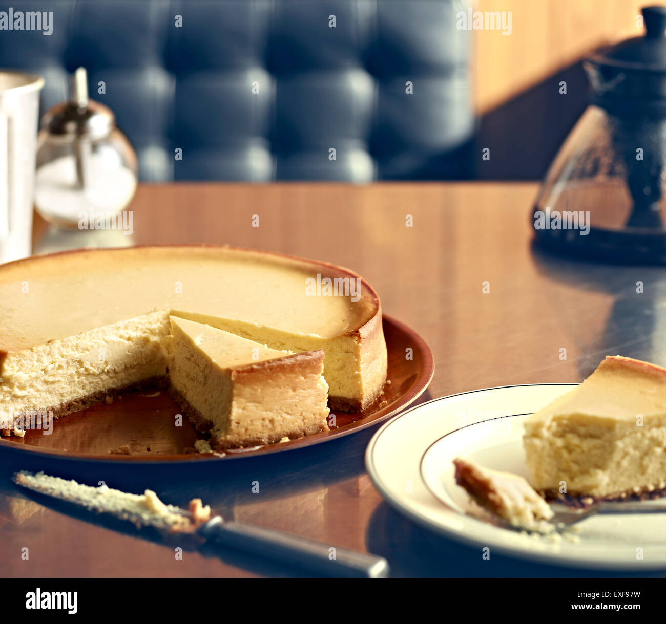 New York Style Diner Series - NY Cheesecake Stock Photo - Alamy