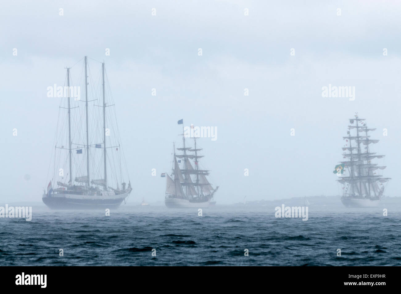 Stormy sea ship sails hi-res stock photography and images - Alamy