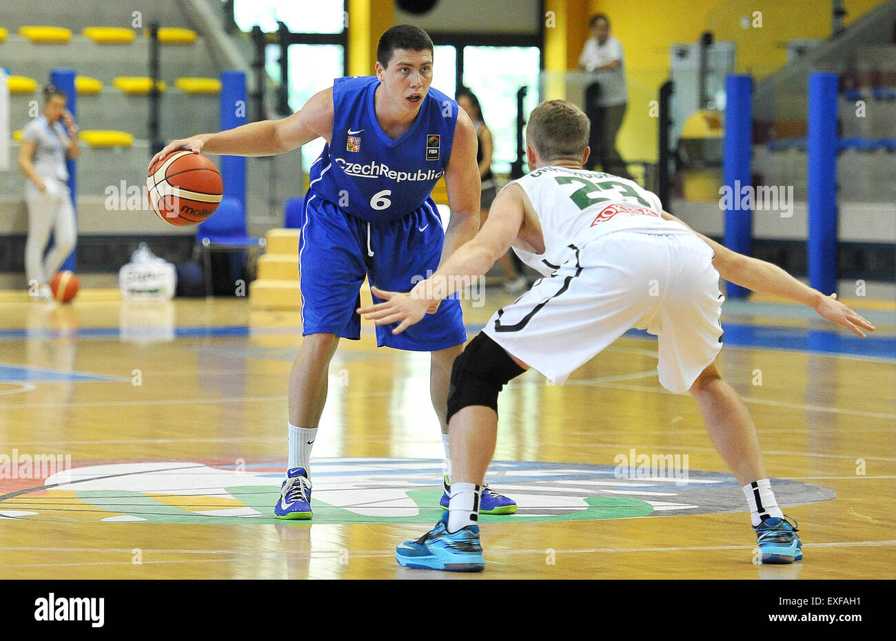 Lignano, Italy. 13th July, 2015. Rostislav Dragoun (CZE) (L) and Lukas ...