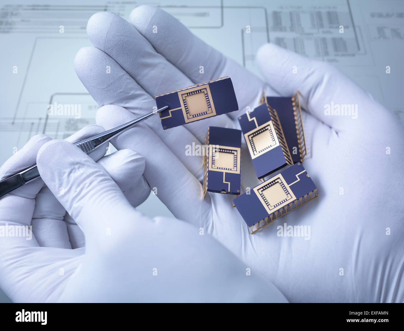 Hand holding electronic component hi-res stock photography and images ...