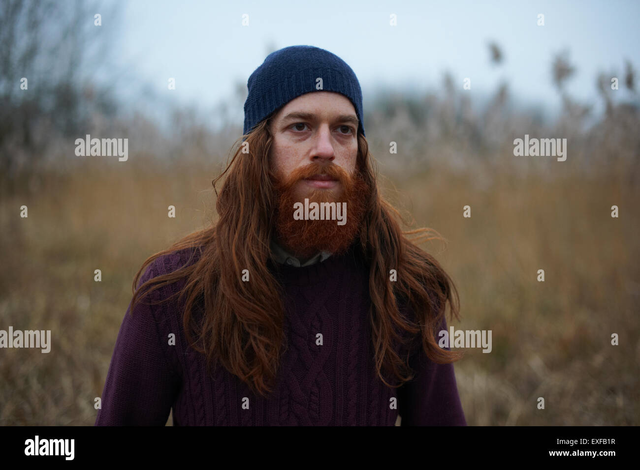 Man in countryside Stock Photo - Alamy